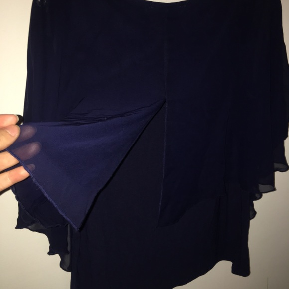 adele & may | Tops | Adele May Navy Blue Blouse | Poshmark